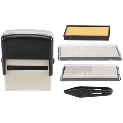 Self Inking Stamp Set Custom Personalised DIY Business Name Number ...