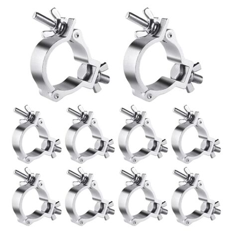 10Pcs 2 Inch Truss O Clamps,Aluminum Stage Light Clamps for Truss,220LB ...