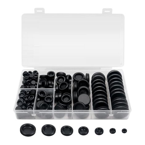 188 Pieces Closed Rubber Grommet Firewall Solid Hole Plug Assortment ...