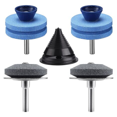 Lawn Mower Blade Sharpener, Lawnmower Sharpener for Drill with Balancer,