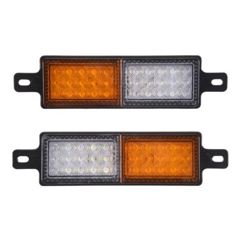 2Pcs 12V 30 LED Car Truck Bull Bar Light Bullbar Front Bumper Indicator ...