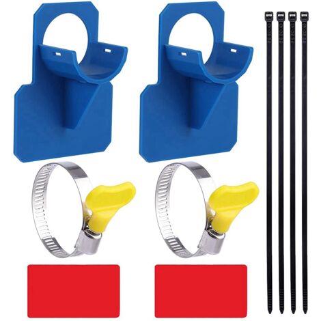 2Pcs Pool Hose Holders with Stainless Steel Clamps Cable Ties,Above ...