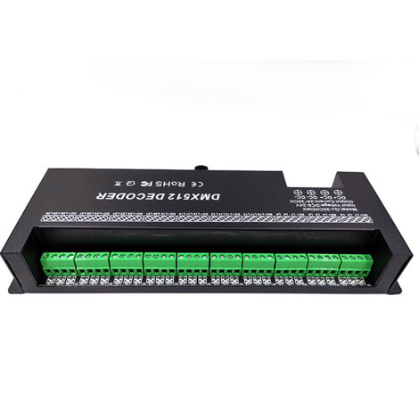 30 Channel RGB DMX512 Decoder LED Strip Controller 60A Dimmer PWM Driver Input DC9-24V 30CH ...