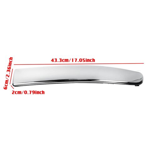 4PCS Chrome Front Bumper Moulding Trim Strips Set for 2007-2015 ...