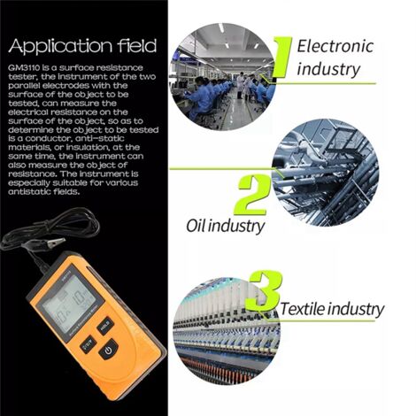 GM3110 High Precision Resistance Tester Anti-Static Digital Meter