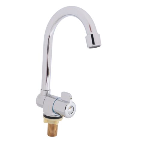 Caravan Boat 360 Degree Rotation Copper Basin Faucet Folding Cold Water ...