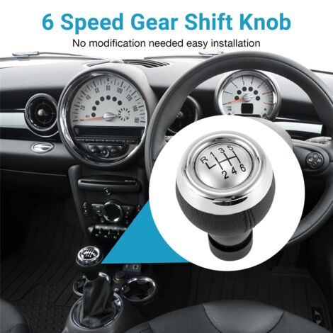 6 Speed Manual Car Gear Shift Knob Stick Shifter Lever for R50 R53 R55 ...