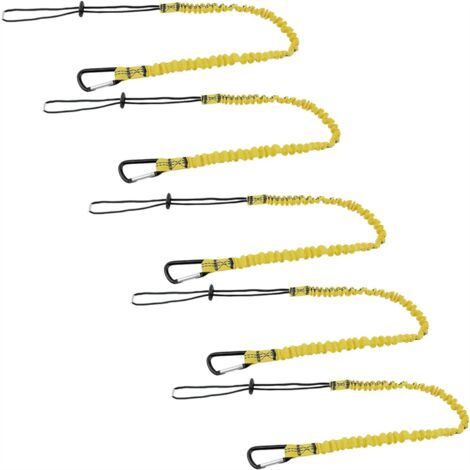 5 Pack Safety Tool Leash,Retractable Bungee Cord with Aluminum Lock ...