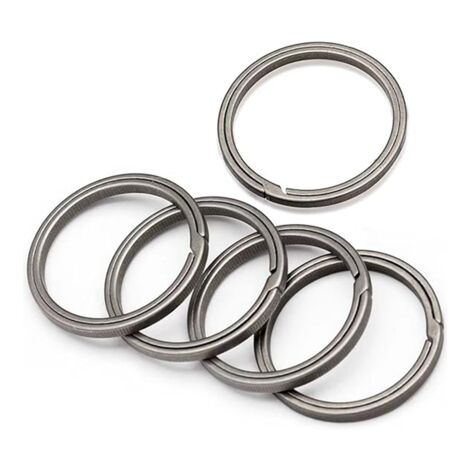 Titanium Key Ring, Quick Release Side-Pushing Super Organizer, Outer Diameter 30MM, 5PCS