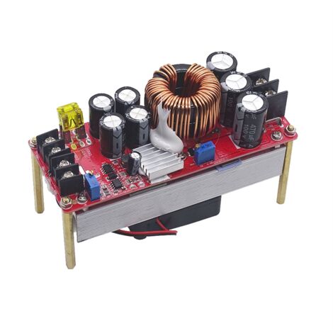 1800W 40A DC-DC Boost Converter Step Up Power Supply Module 10-60V To 12-90V Adjustable Voltage ...