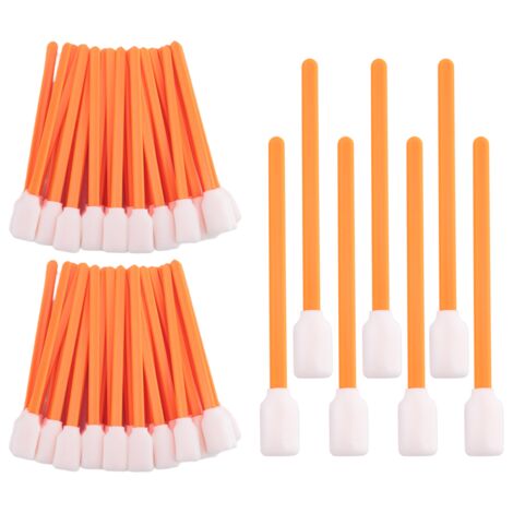 200Pcs Foam Swabs Sticks Cleanroom Detailing Swab Sponge for Inkjet ...