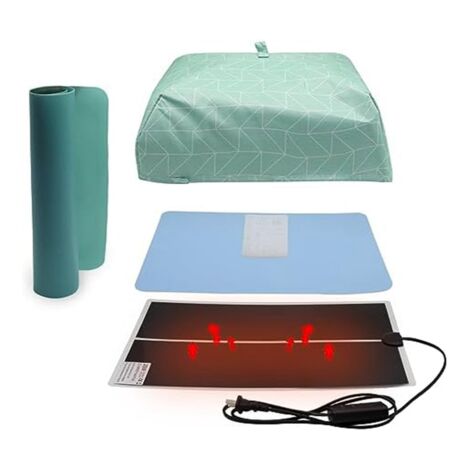 Resin Heating Pad Kit with Timer and Lid, Curing Pad, Epoxy Drying for ...