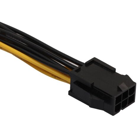 10X PCI-E PCI Express 6Pin Female to Dual Dual 2-Port 8Pin (6 + 2Pin ...