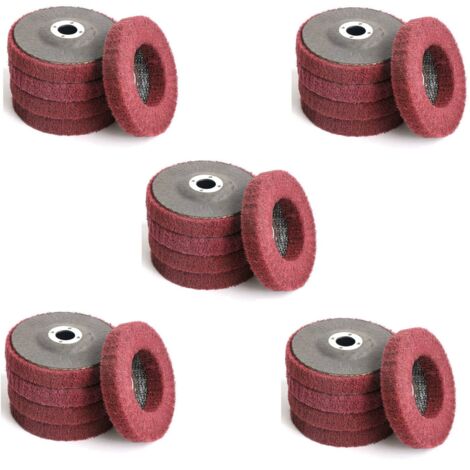 25Pcs 4 Inch Nylon Fiber Flap Disc Polishing Grinding Wheel,Scouring ...