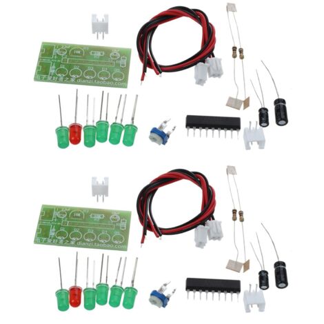 2X KA2284 Audio Level Meter Level Indicating Suit LED Indicator DIY Kit for
