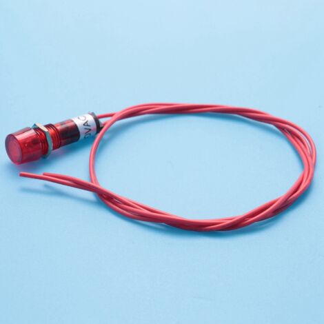 20X Neon Indicator Pilot Signal Lamp Red Light AC 250V W2 Wires