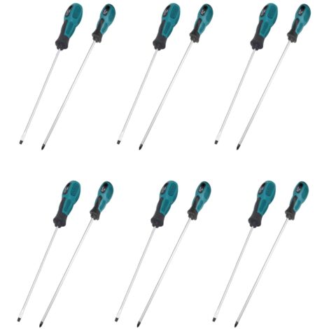 12 Packs 12 Inches Long Slotted and Screwdriver Flat Blade Screwdriver ...