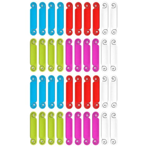 40 Pcs Cable Tags Cable Management Tags Multicolor Cable Labels Cord ...