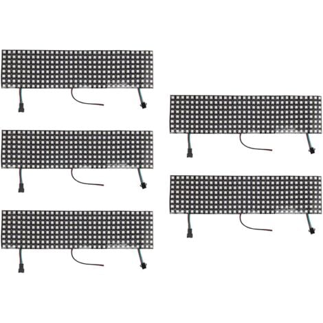 5X LED Matrix Panel, WS2812B RGB 832 Pixels Digital Flexible Dot Matrix ...