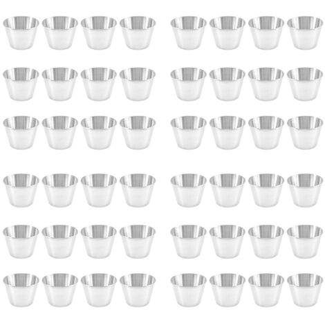 96 Pack Stainless Steel Condiment Sauce Cups,Commercial Grade Dipping ...