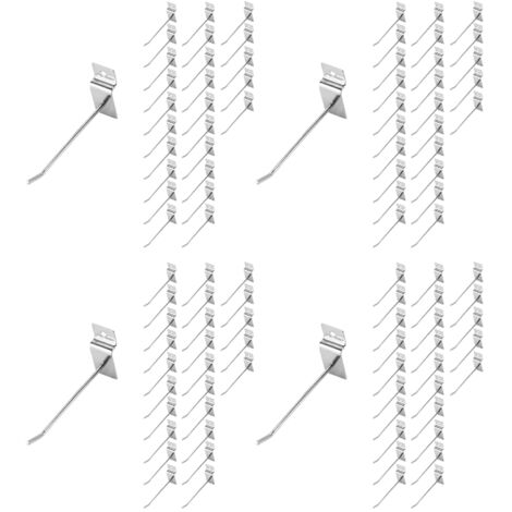 100 x Single Hook Pin Shop Display Fitting Hanger 100mm