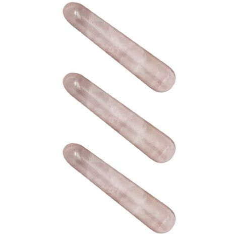 3X Natural Rose Quartz Crystal Yoni Gemstone Rocks Massage