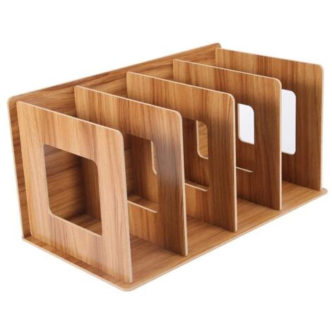 Detachable Wooden 4 Sections Storage Rack Box Desktop Board DIY ...