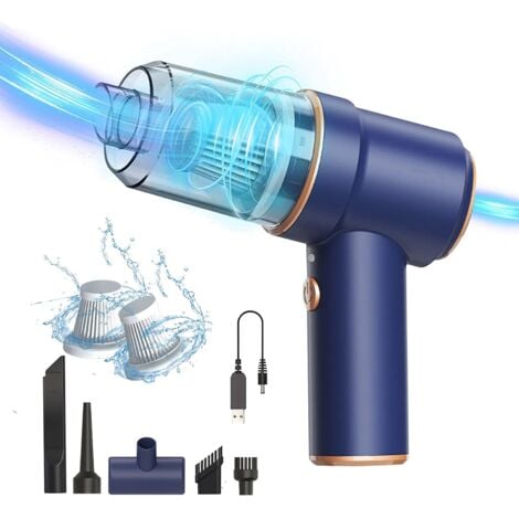 Handheld Cordless Vacuum Cleaner,USB 42000 RPM Portable Compressed Air ...