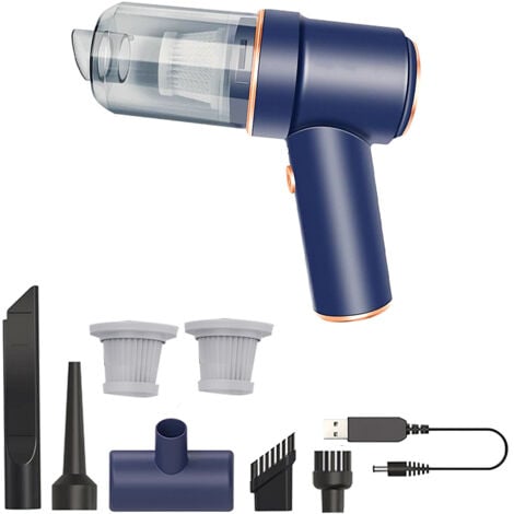 Handheld Cordless Vacuum Cleaner,USB 42000 RPM Portable Compressed Air ...