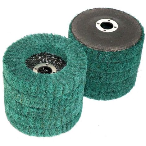 10Pcs Nylon Fiber Buffing Wheel Scouring Pad Flap Polishing Disc for ...