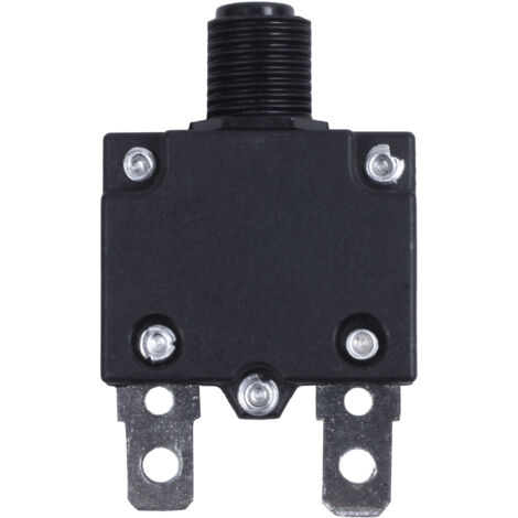 AC 125/250V 10A Circuit Breaker Thermal Overload Protector Black