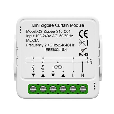 Tuya Zigbee Curtain Module Smart Mini Switch Home Support Voice Control