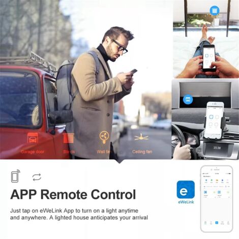 Smart Switch 4 Channel WiFi Bluetooth Wireless Dry Contact Relay Module ...