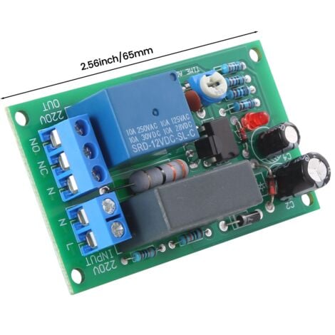 220V relay board, power on, time delay, circuit module, corridor switch, stair light, D1B5