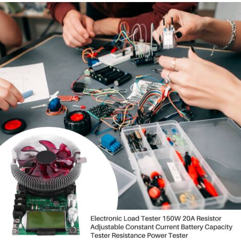 Electronic Load Tester 150W 20A Resistor Adjustable Constant Current ...