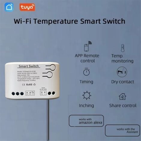 Tuya Smart Life WiFi Switch Relay AC 85-250V
