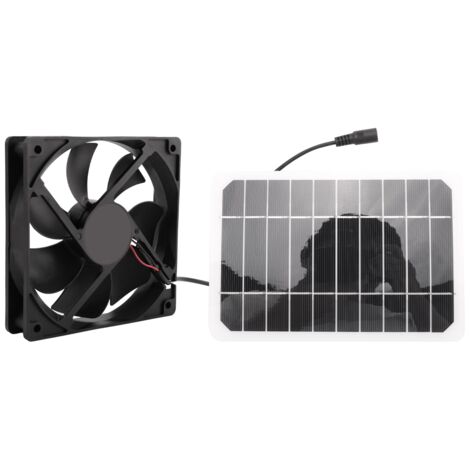 Solar Panel Fan Set 5V 6W Mini Cell DIY Plate Kit Outdoor for Summer ...