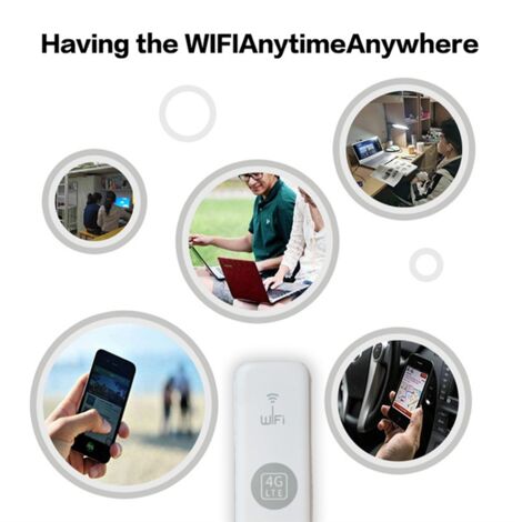 U6 4G WiFi External Antenna Port 150M USB LTE Router Without