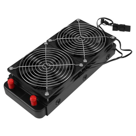 Aluminum 240mm 10 Pipe Water Cooling Cooled Row Heat Exchanger Radiator ...