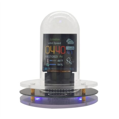 Upgrade Bitcoin RGB Digital Tube Clock Alarm Smart WIFI Network LED ...