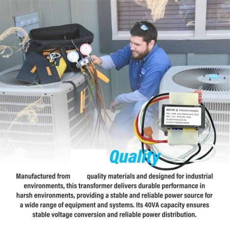 HVAC Transformer 40 VA 120/24V Replacement for Furnace 46-24124-06 ...