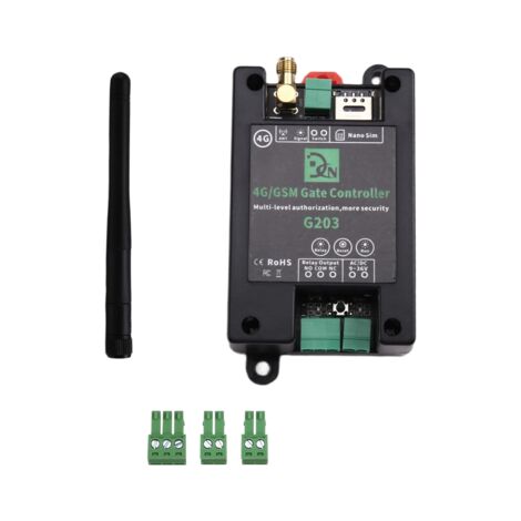 GSM Remote Control Relay Switch G203 4G Mobile Phone Operated Door ...