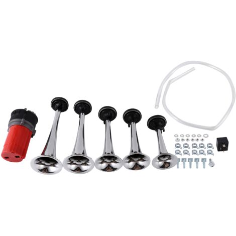 125Db 12V Red Car Trumpet Air Horns Musical Horn of Hazzard General for ...