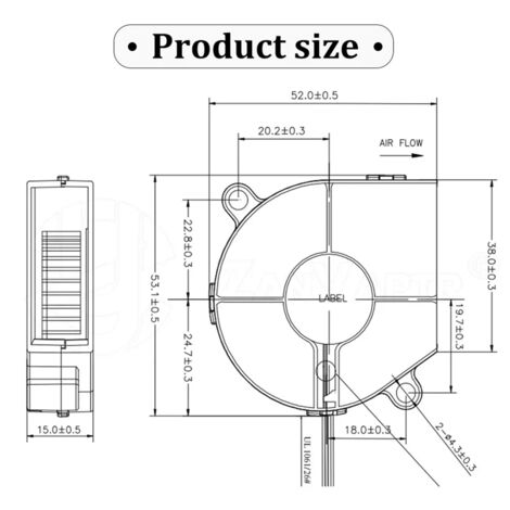 Cooling Fan for X1 X1C Front Shell Component Drum Model Double Ball ...