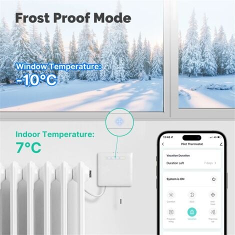 Wifi Smart Thermostat for Pilot Wire Heating Radiator Electricity ...