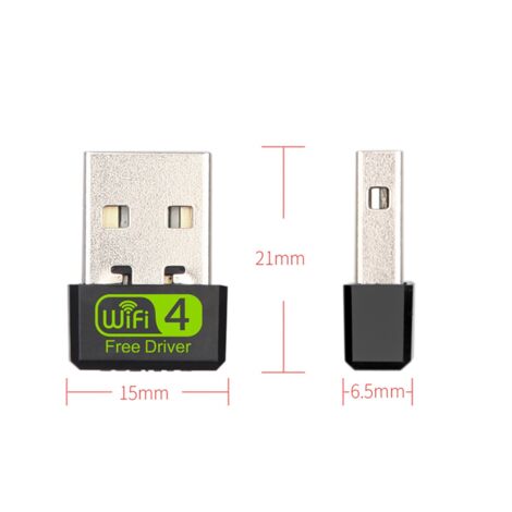 Mini USB WiFi Adapter 150Mbps Wi-Fi for PC Ethernet Dongle 2.4G Network ...