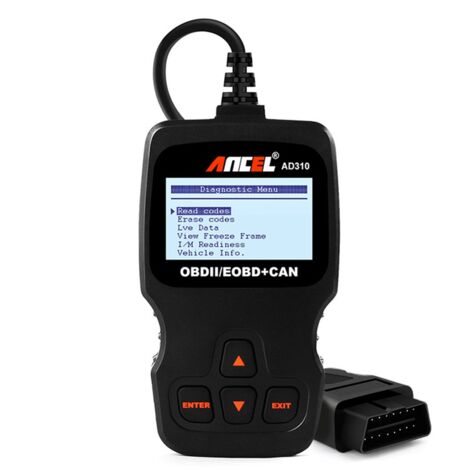 AD310 Car Emgine OBD Ll Scanner Decoder /EOBD+CAN Diagnostic Tool Plug ...
