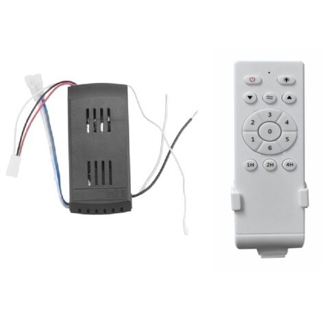 Universal Ceiling Fan Remote Control Kit Low Voltage 40w Dc Light Driver Controller 6-Speed & Timing