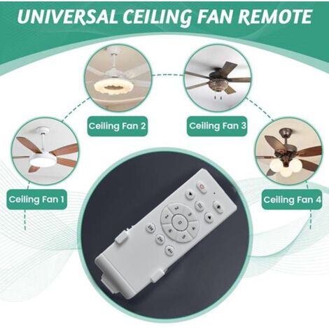 Universal Ceiling Fan Remote Control Kit Low Voltage 40w Dc Light ...