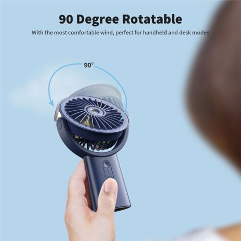 Misting Fan Portable Handheld Fan, 4000MAh Hand Mist 90°Adjustable ...